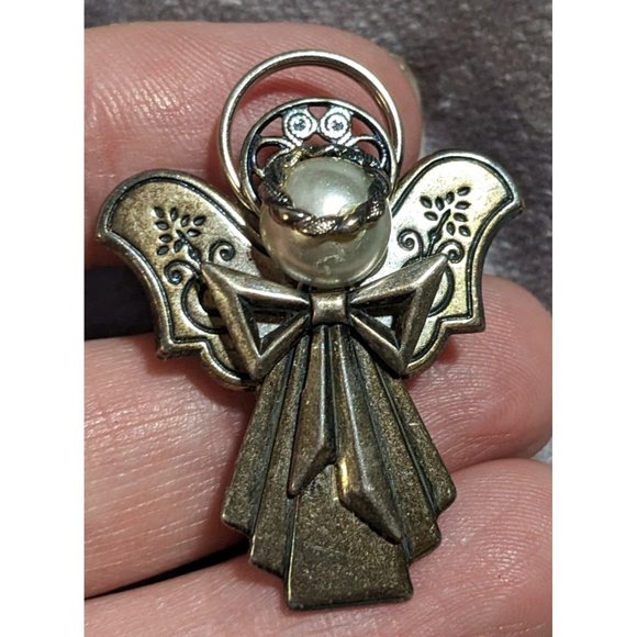 Jewelry | Vintage Silver Angel Lapel Pin | Poshmark